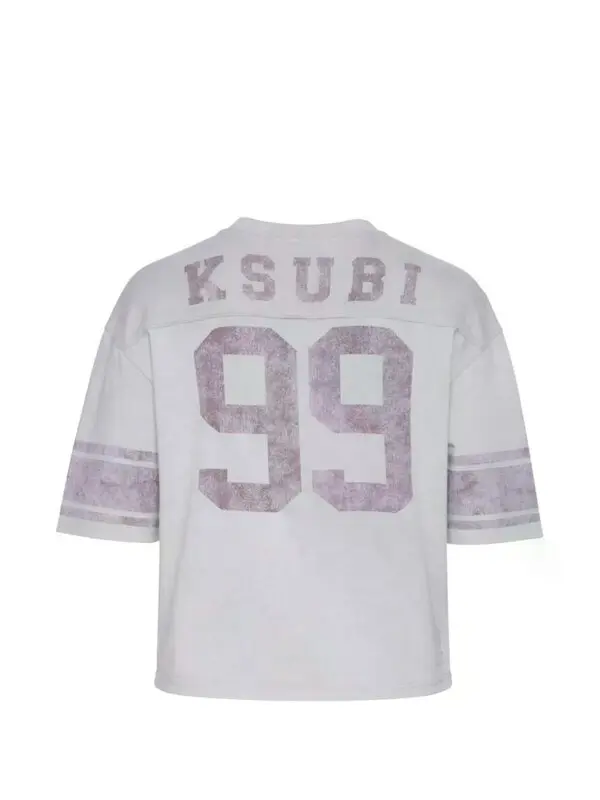 Ksubi Halftime Ss Duke T-shirt With Printed Artwork And Mesh Paneling