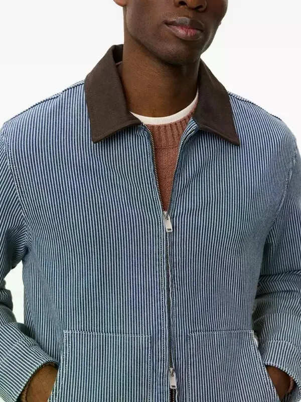 LES DEUX Robert Striped Jacket
