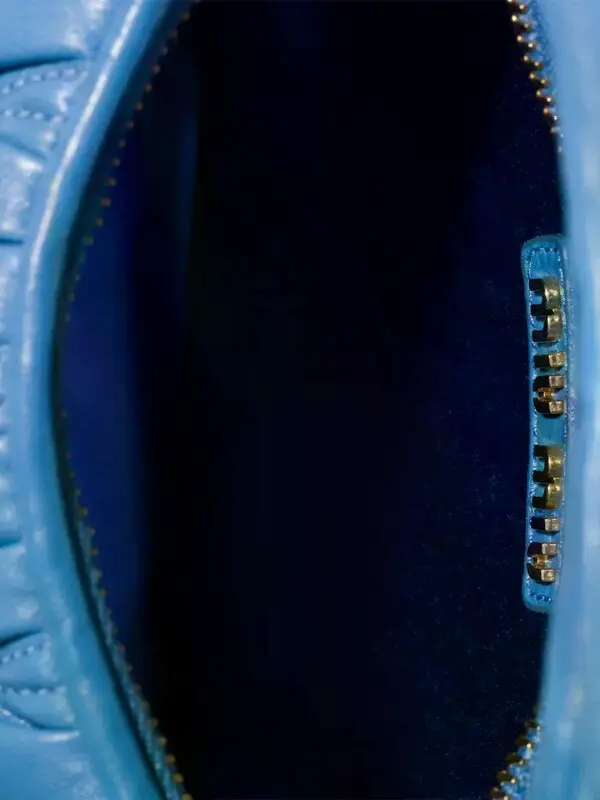 Miu Miu Wander Matelassé Nappa Leather Tote Bag - Blue