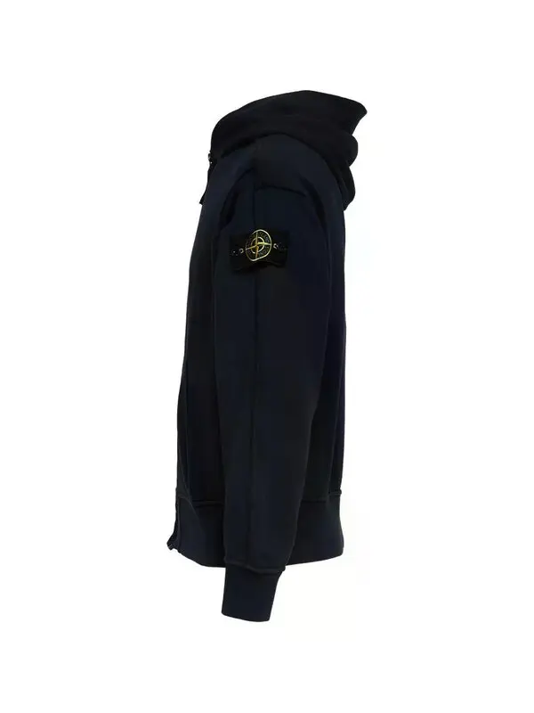Stone Island Zip Hooded Sweatshirt
