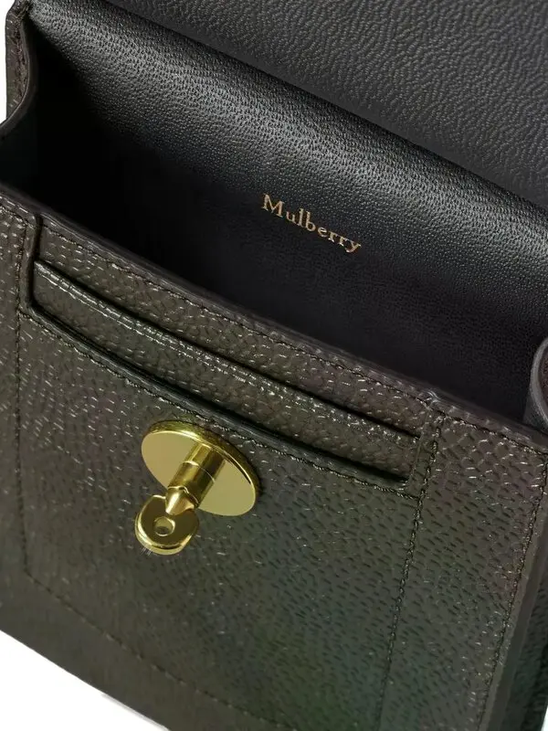 Mulberry Mini Antony Topstitched Messenger Bag With Lock Detail