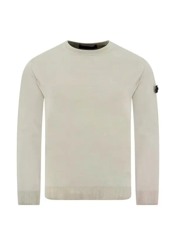 Peuterey Crewneck Long-sleeve Sweater - Neutrals