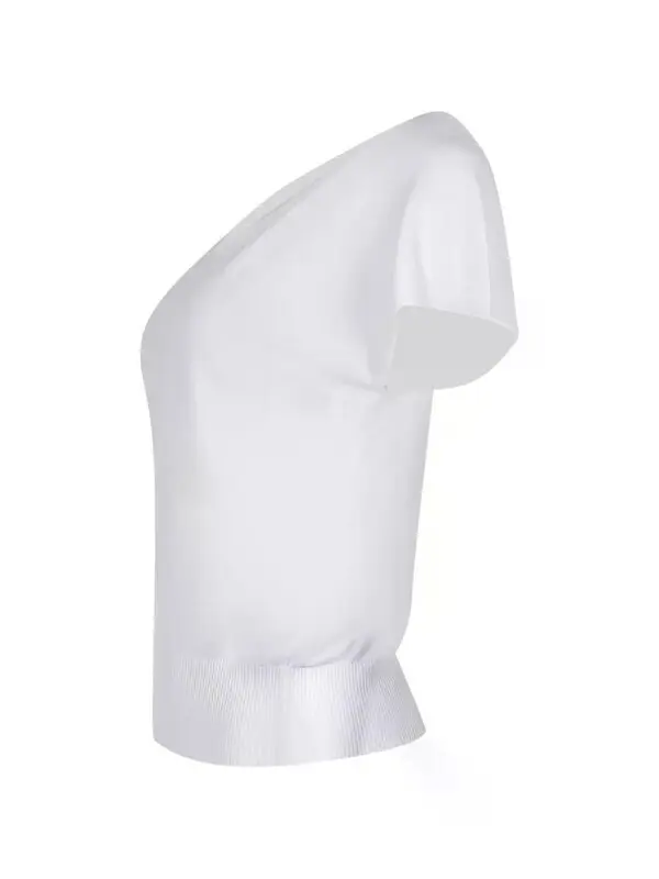 DONDUP V-neck Ribbed T-shirt