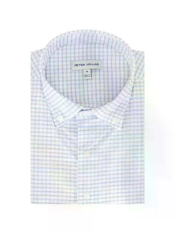 Peter Millar Checked Buttoned Shirt - Blue