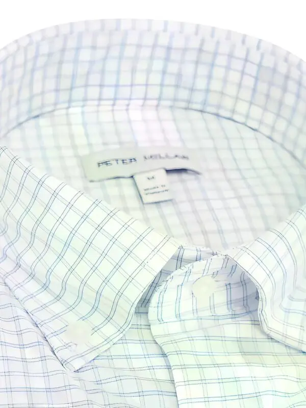 Peter Millar Checked Buttoned Shirt - Blue