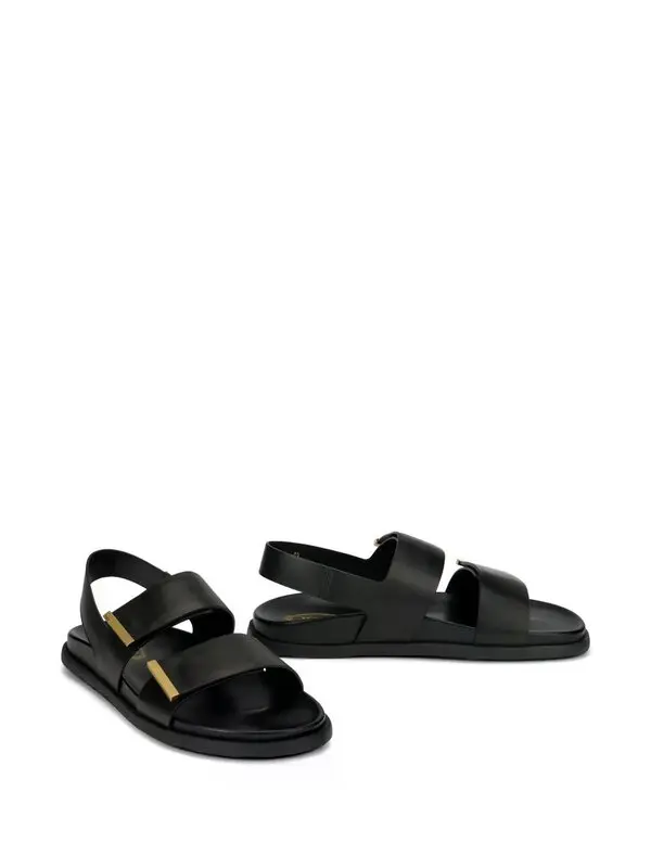 TOD'S Metallic Leather Sandals