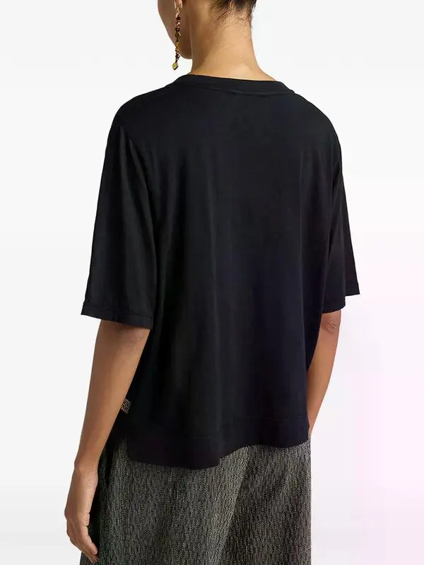 Momoni Noche Embroidered T-shirt