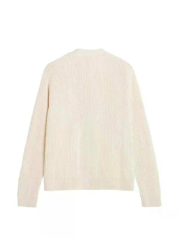 Maison Kitsuné Fox Head Cotton Cardigan - Neutrals