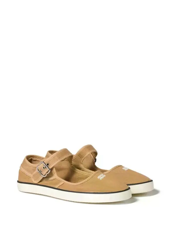 Miu Miu Mary Jane Buckle Strap Sneakers