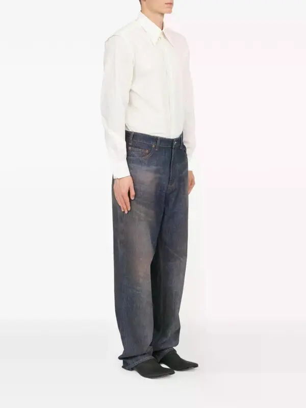 MAISON MARGIELA Faded Straight-leg Trousers