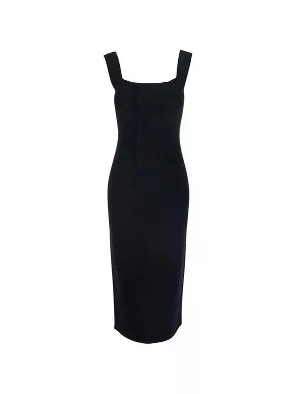 Max Mara Square-neck Dress - Black