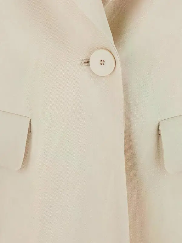 MERCI Button Pocket Blazer - Neutrals