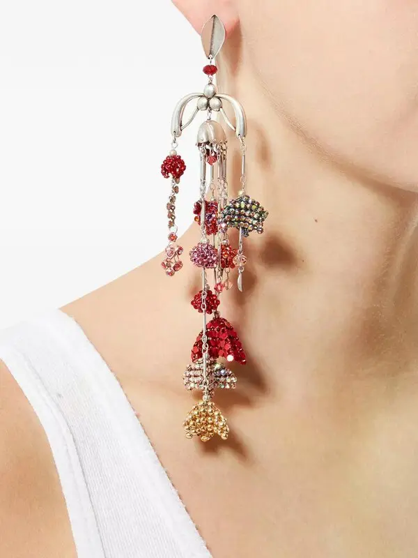 Isabel Marant Étoile Catalina Beaded-charm Single Earring - Silver