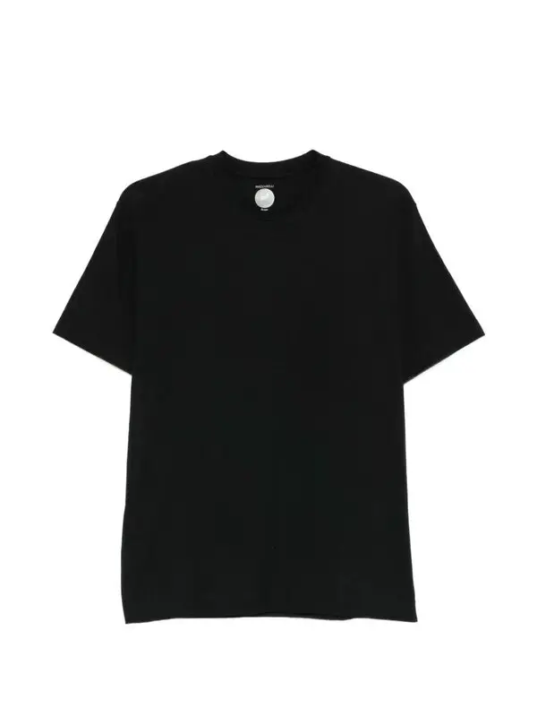 MAZZARELLI Round-neck T-shirt - Black