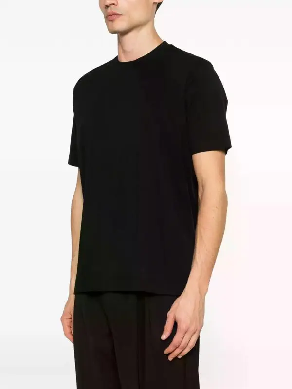 MAZZARELLI Round-neck T-shirt - Black