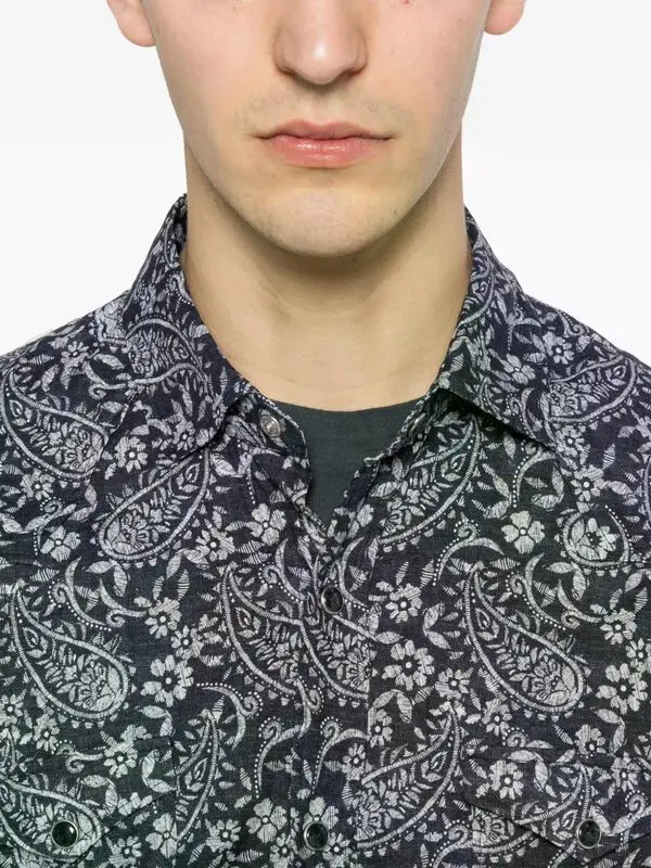 BARBA NAPOLI Paisley Shirt