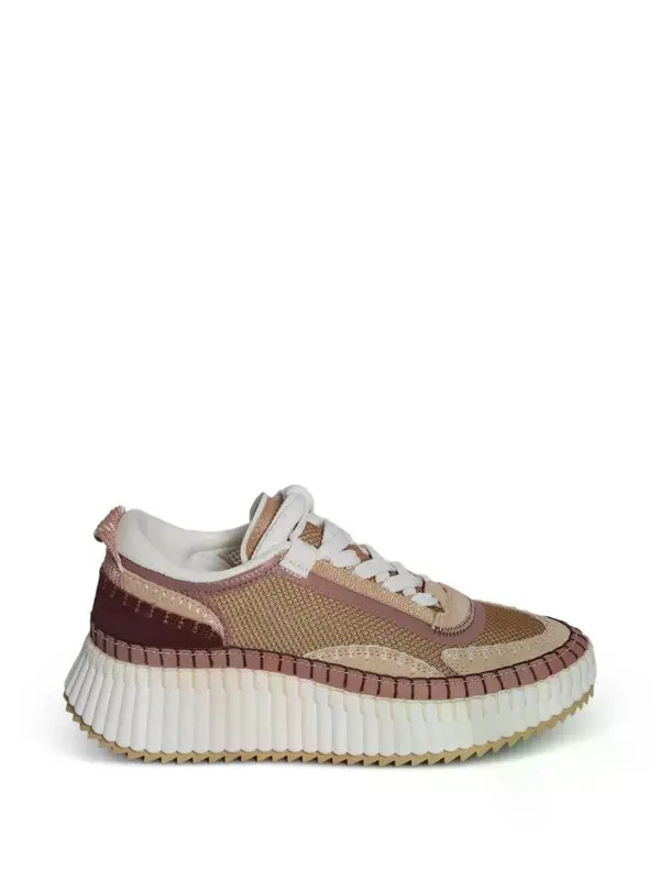Chloé Nama Lace-up Sneakers - Neutrals