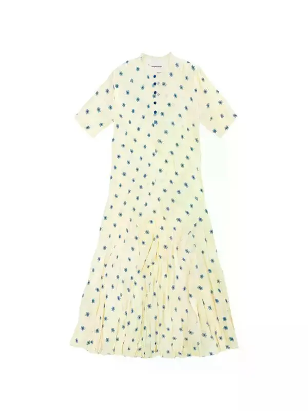 GONGDID DESIGN Floral Print Dress - Neutrals