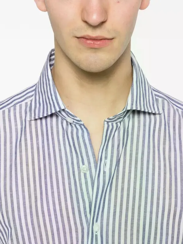 BARBA NAPOLI Striped Shirt
