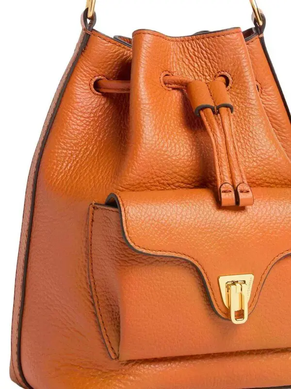 COCCINELLE Small Beat Generation Bucket Bag - Orange
