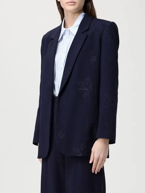 TWINSET Embroidered Viscose Single-breasted Blazer