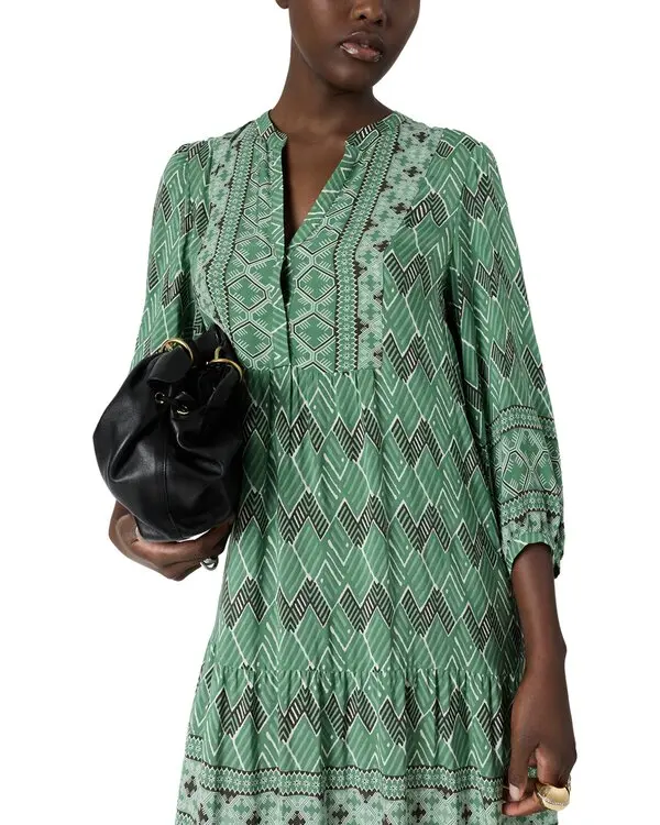 Gerard Darel Riham Tiered Midi Dress