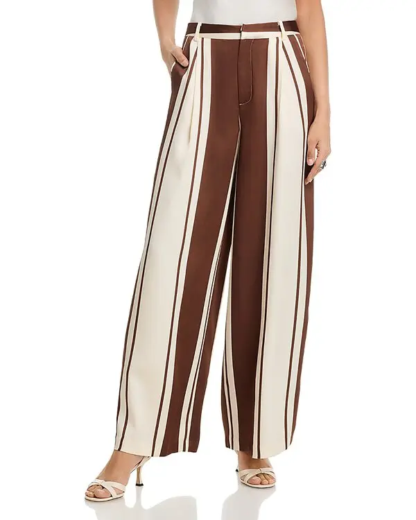 LUCY PARIS Maisy Pants - Brown/cream