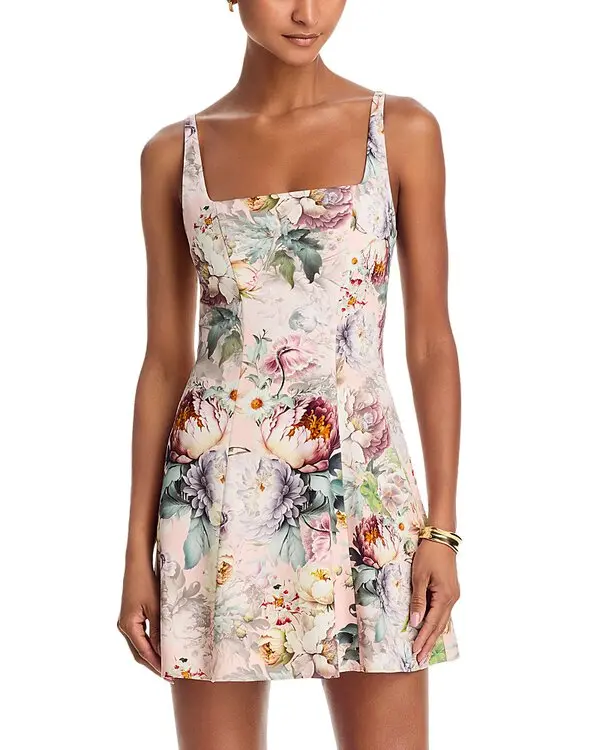 Alice + Olivia Julia Mini Dress - Sweet Peony