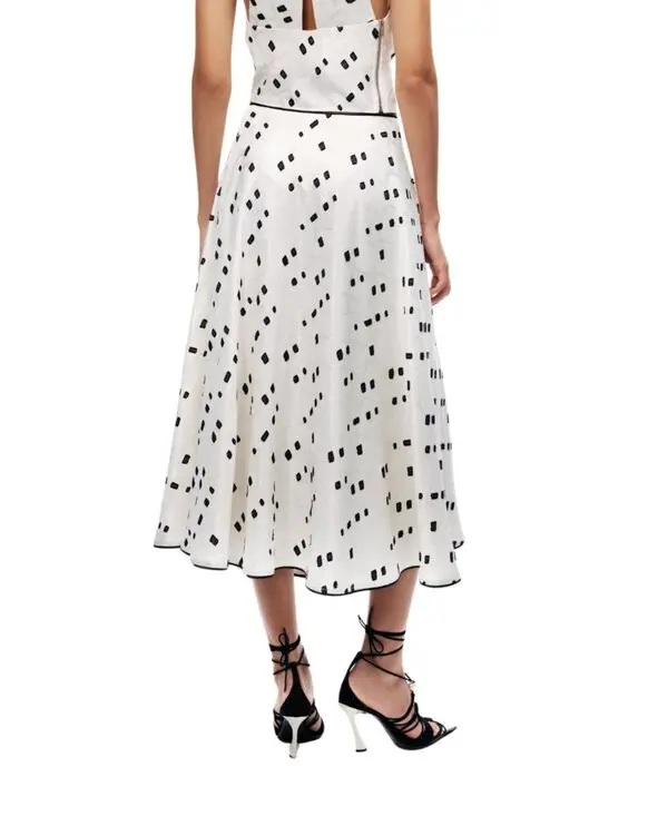 NOCTURNE Printed Midi Skirt