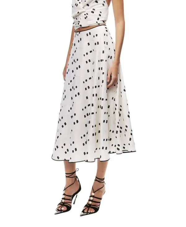 NOCTURNE Printed Midi Skirt
