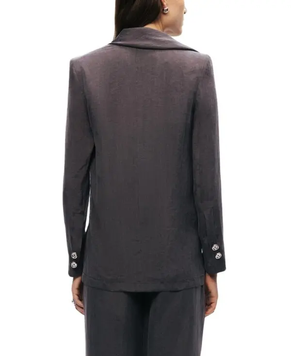 NOCTURNE Asymmetrical Draped Tailored Jacket