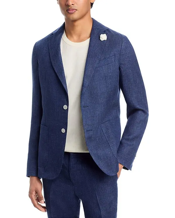 BOSS Hanry Slim Fit Textured Sport Coat - Navy