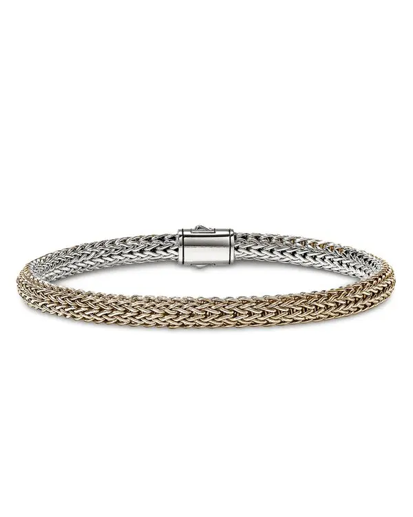John Hardy 14k Bonded Gold & Sterling Icon Reversible Bracelet