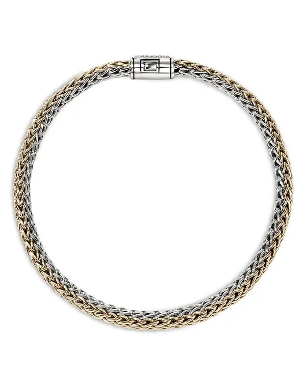 John Hardy 14k Bonded Gold & Sterling Icon Reversible Bracelet