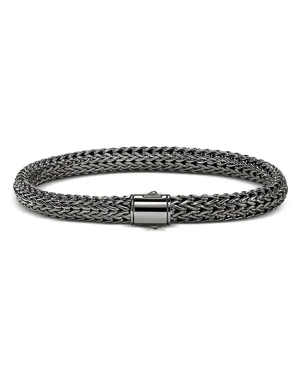 John Hardy Dark Icon Woven Link Bracelet, 6.5mm - Silver