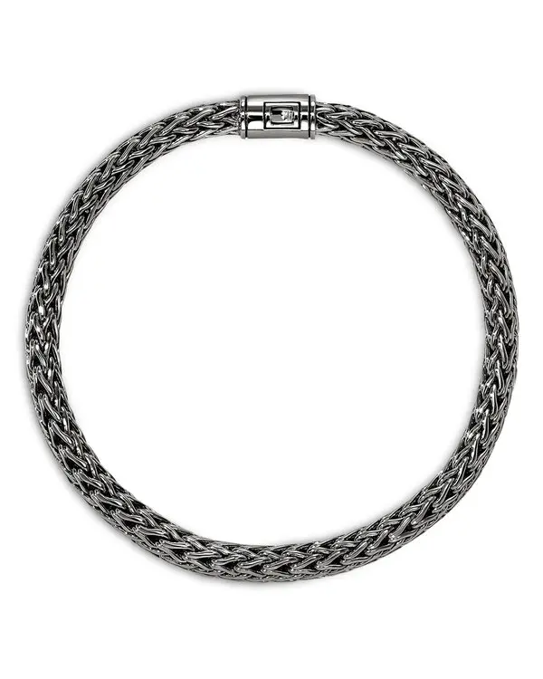 John Hardy Dark Icon Woven Link Bracelet, 6.5mm - Silver