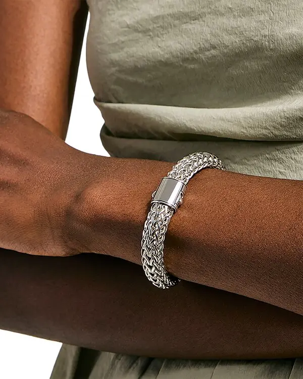 John Hardy Sterling Icon Woven Link Bracelet