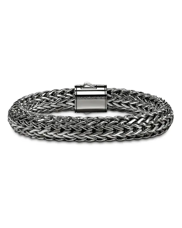 John Hardy Icon Dark Woven Link Bracelet - Silver
