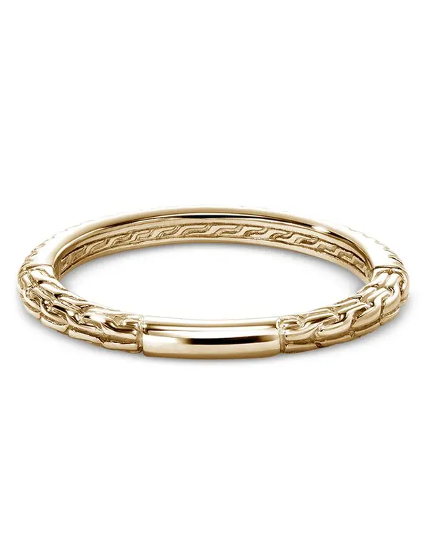 John Hardy 14k Yellow And Diamond Jh Essentials Band