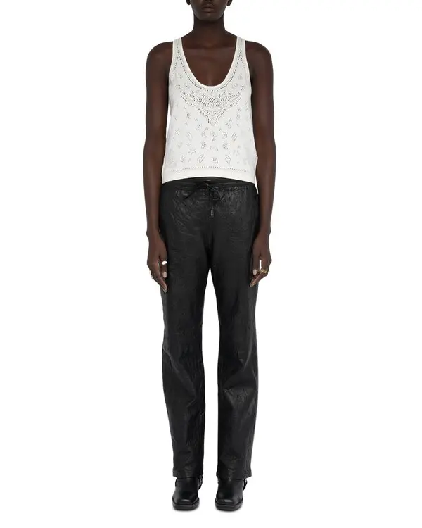 Zadig&Voltaire Jossy Tank 100% Cotton - Eggshell
