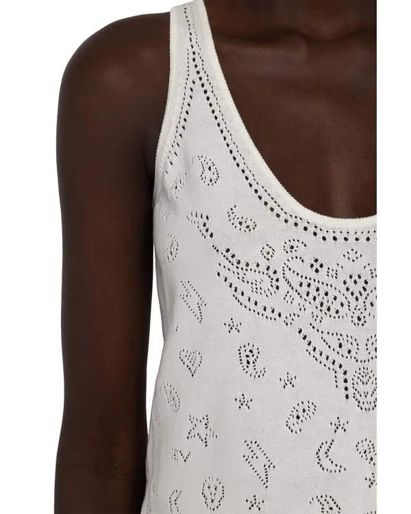 Zadig&Voltaire Jossy Tank 100% Cotton - Eggshell
