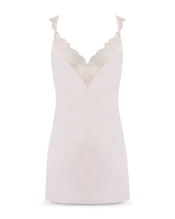 Bluebella Marabel Short Chemise - Pearl Pink/sheer