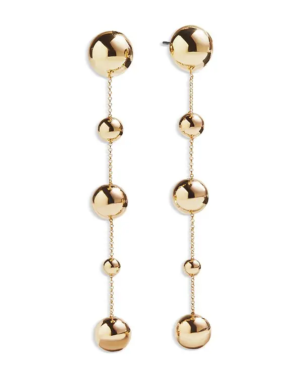 Baublebar Blair Stationed Bead Linear Drop Earrings - Gold