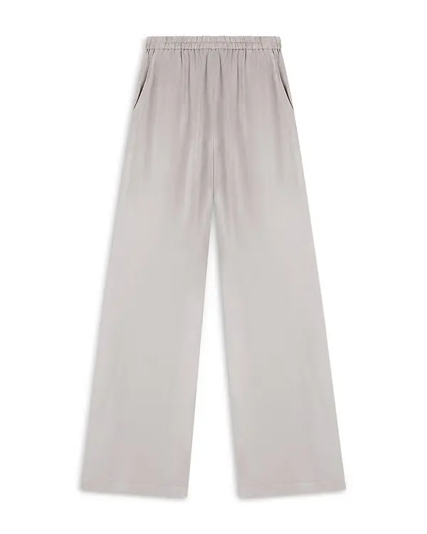 Emporio Armani Washed Fluid Elasticized Waist Pants - Pearl Grey