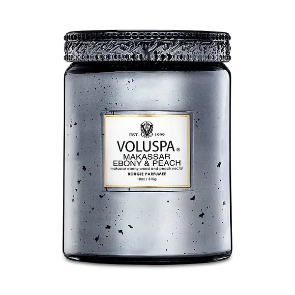 Voluspa Makassar Ebony Peach Large Candle - No Color