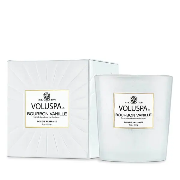 Voluspa Bourbon Vannille 9 Oz Candle - White