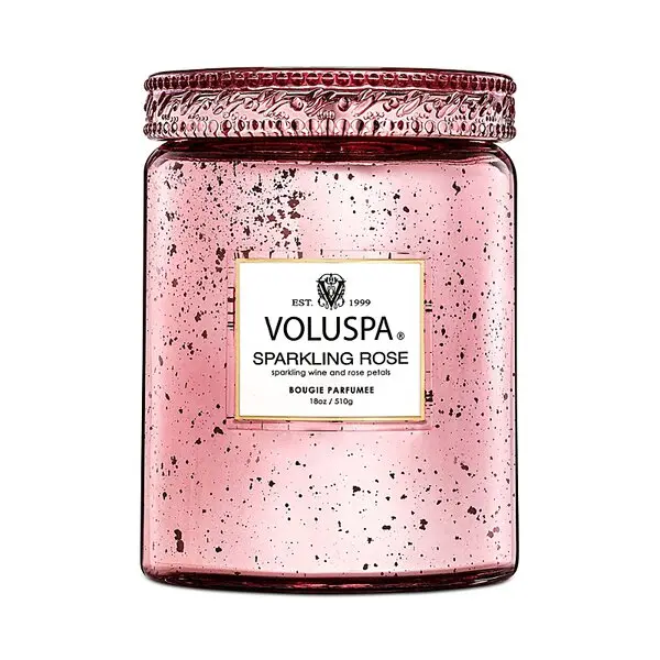 Voluspa Sparkling Rose Large Candle - Pink