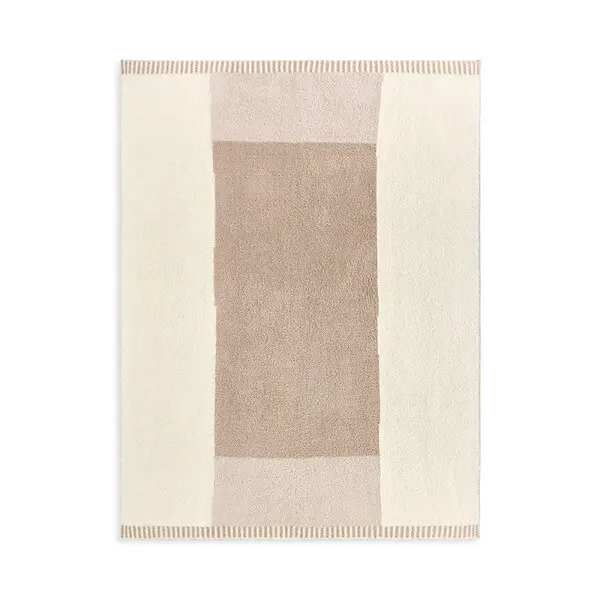 Barefoot Dreams Cozychic Cova Center Stripe Throw Blanket - Stone Multi
