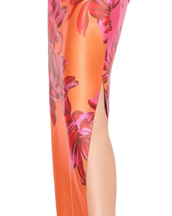 MILLY Lily Sunset Floral Print Maxi Dress - Multi