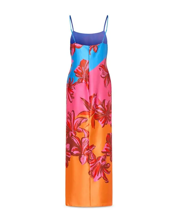 MILLY Lily Sunset Floral Print Maxi Dress - Multi